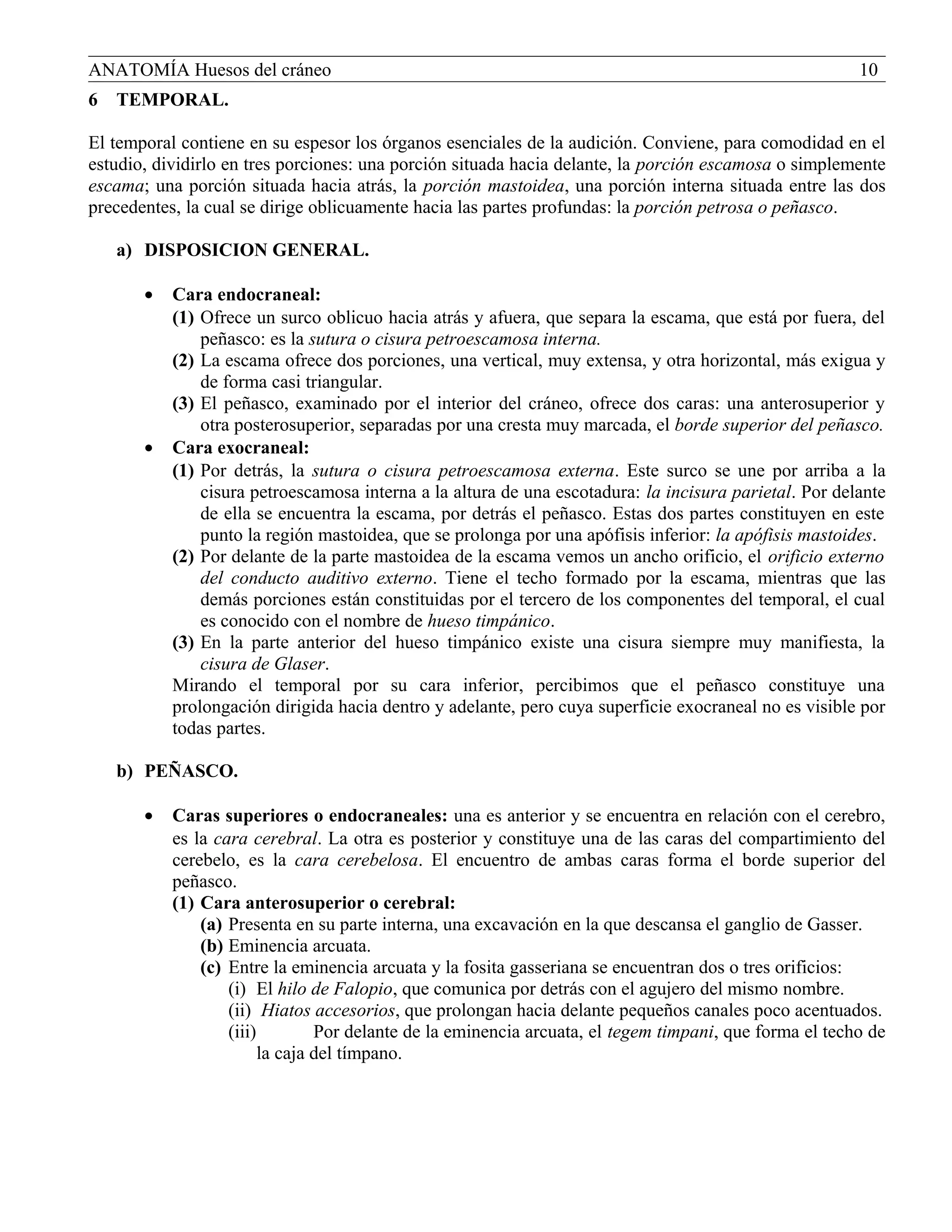 Huesos del craneo- ANATOMIA HUMANA | DOC