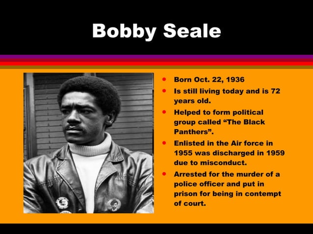 Huey P. Newton And Bobby Seale. | PPT