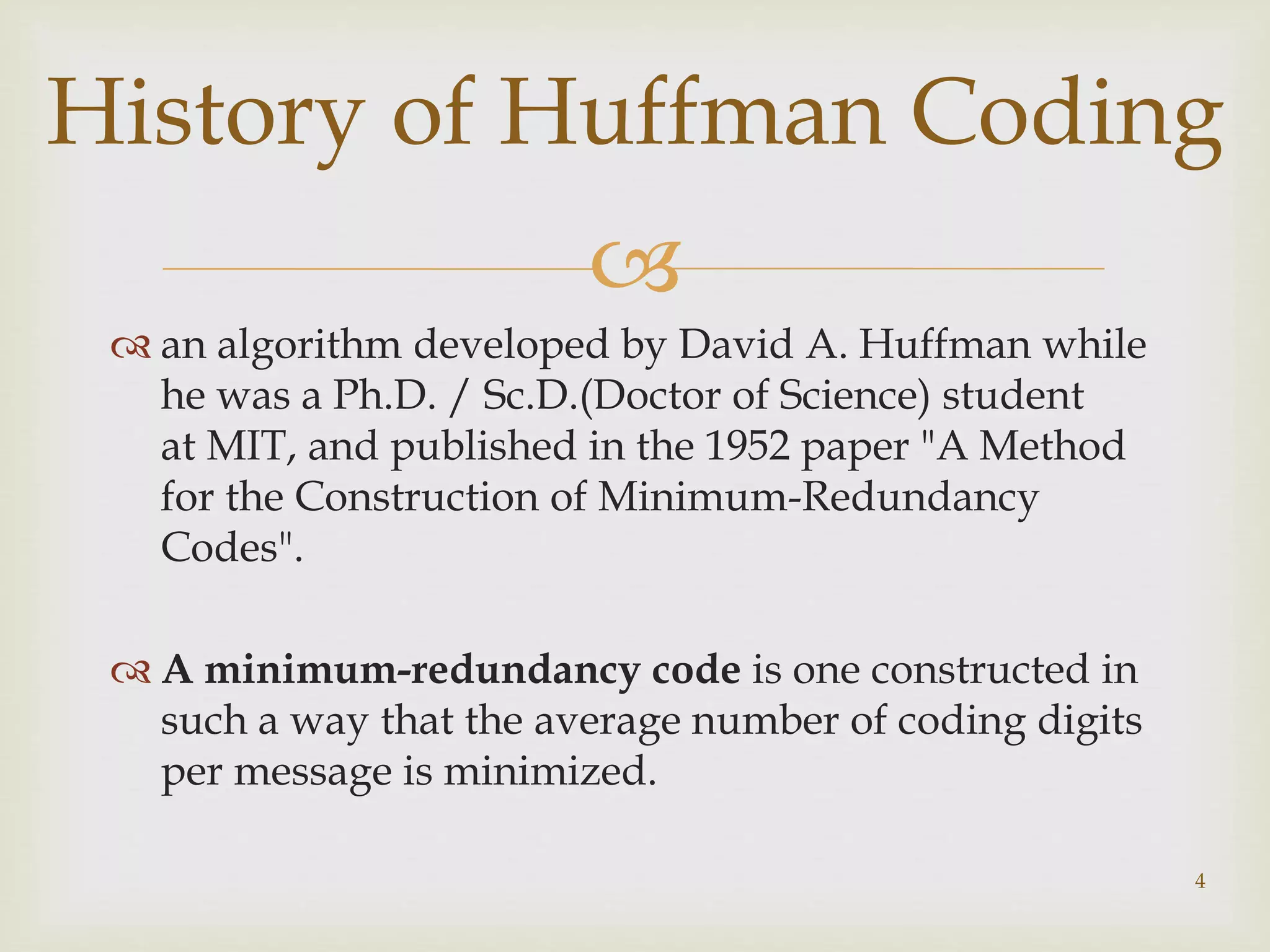 Huffman Coding | PPTX