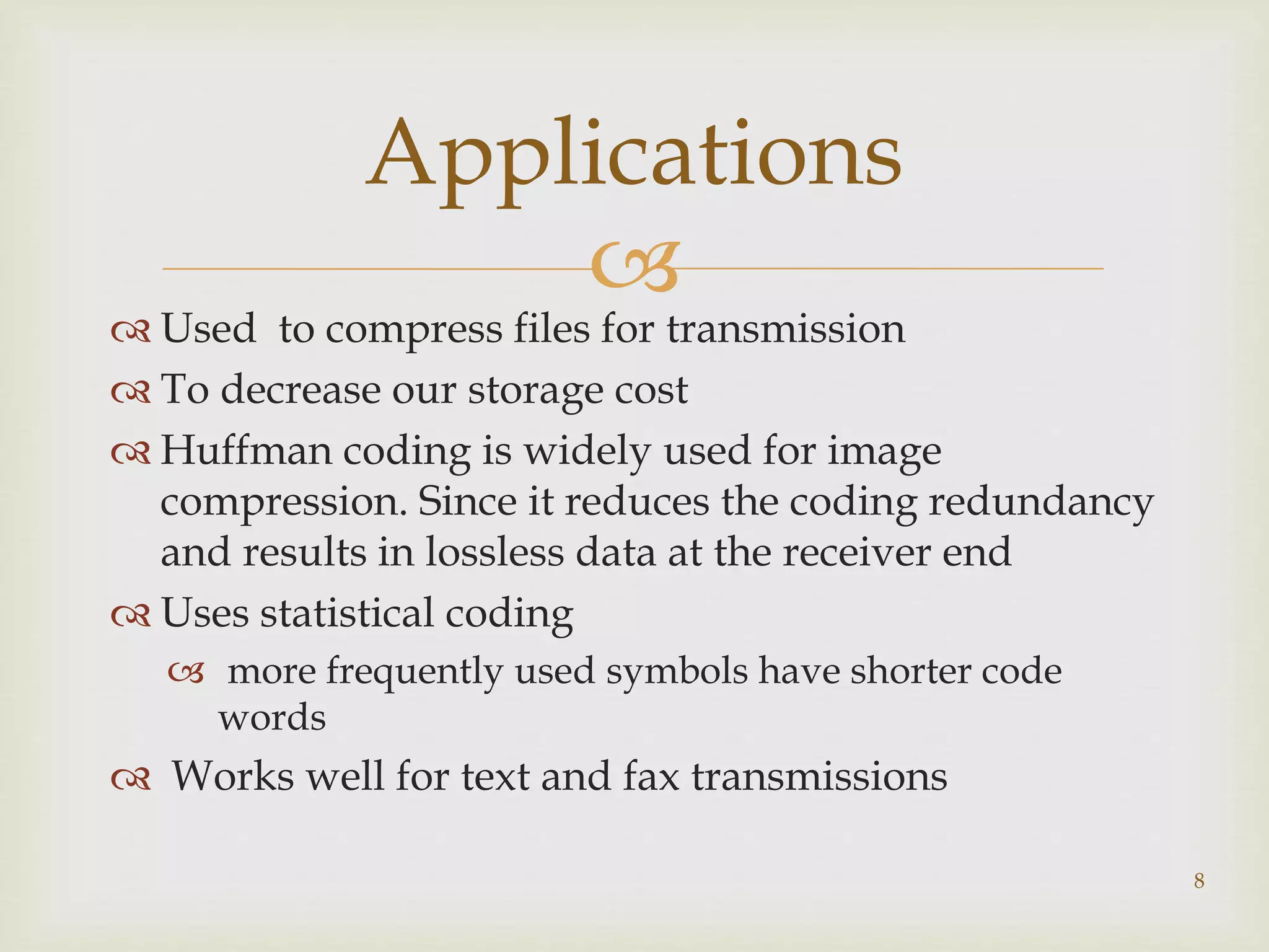 Huffman Coding Pptx Programming Languages Computing