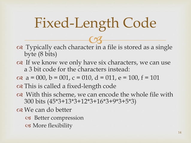Huffman Coding Pptx Programming Languages Computing