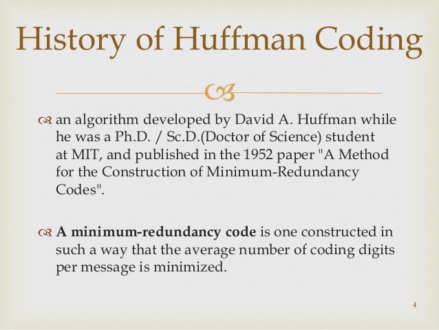 Huffman Coding