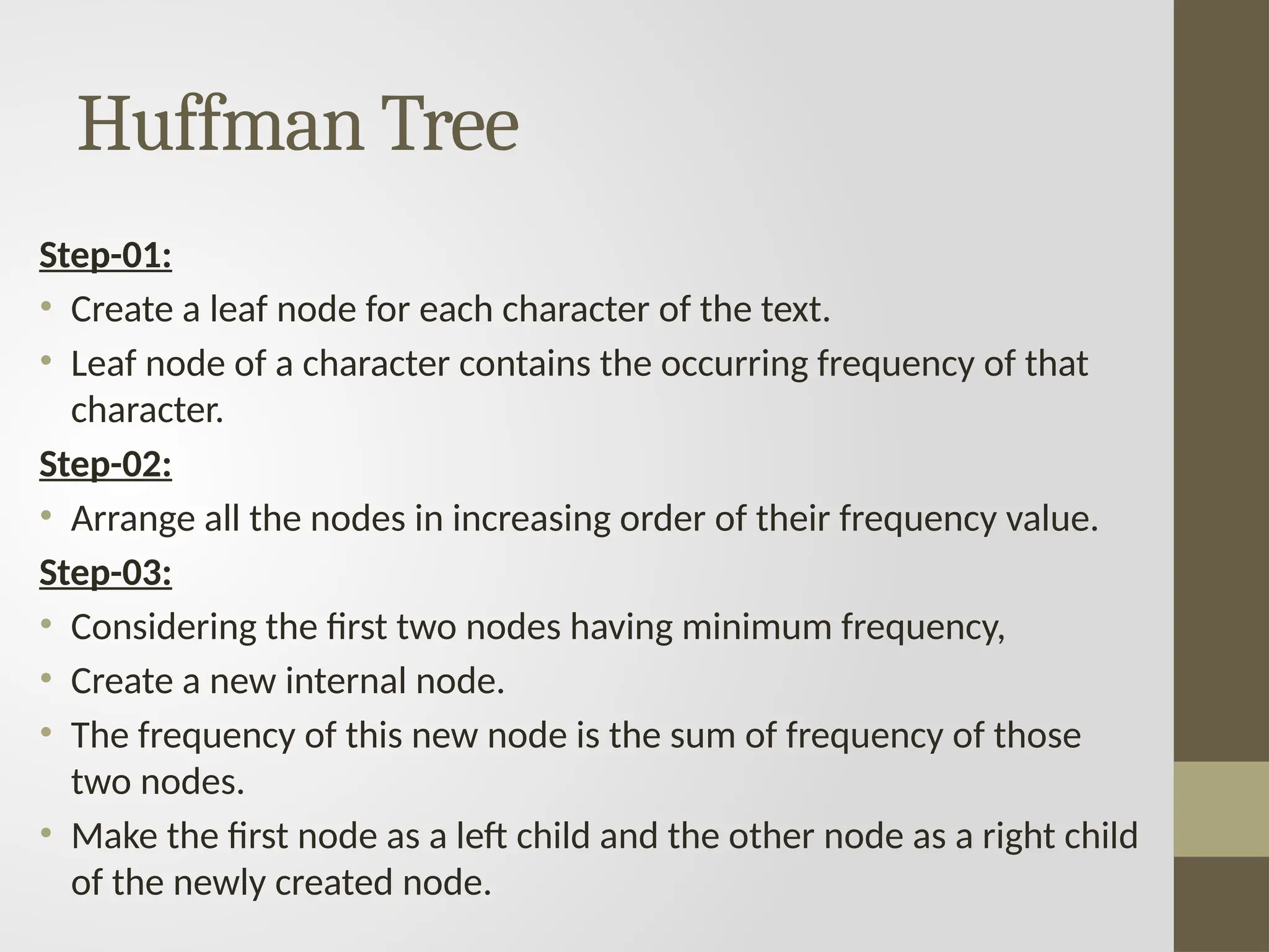 Huffmanencodingpptx Variable Length Coding Ppt