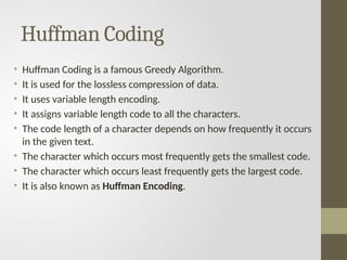Huffman.Encodingpptx Variable length coding | PPTX