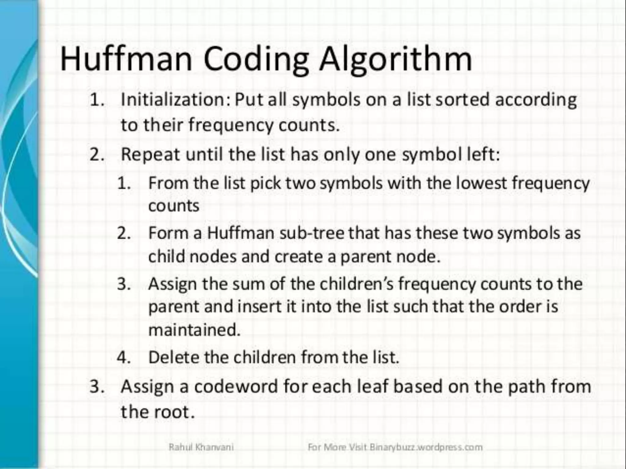 Huffman coding | PPTX