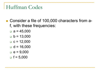 Huffman codes | PPTX