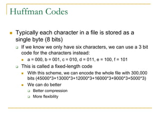 Huffman codes | PPT