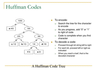 Huffman codes | PPTX
