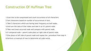 Huffman coding || Huffman Tree | PPTX
