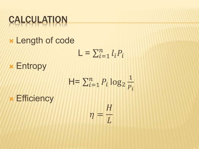 Huffman Coding Pptx Programming Languages Computing