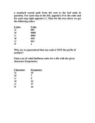 Huffman coding01 | PDF