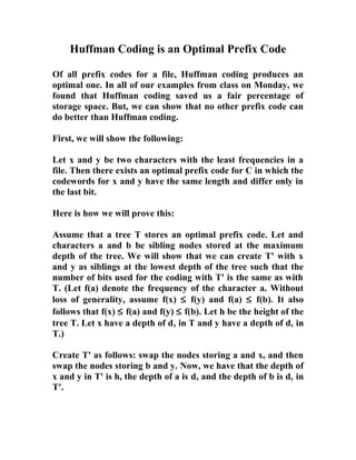 Huffman coding01 | PDF