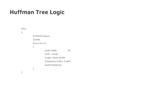 Huffman coding || Huffman Tree | PPT