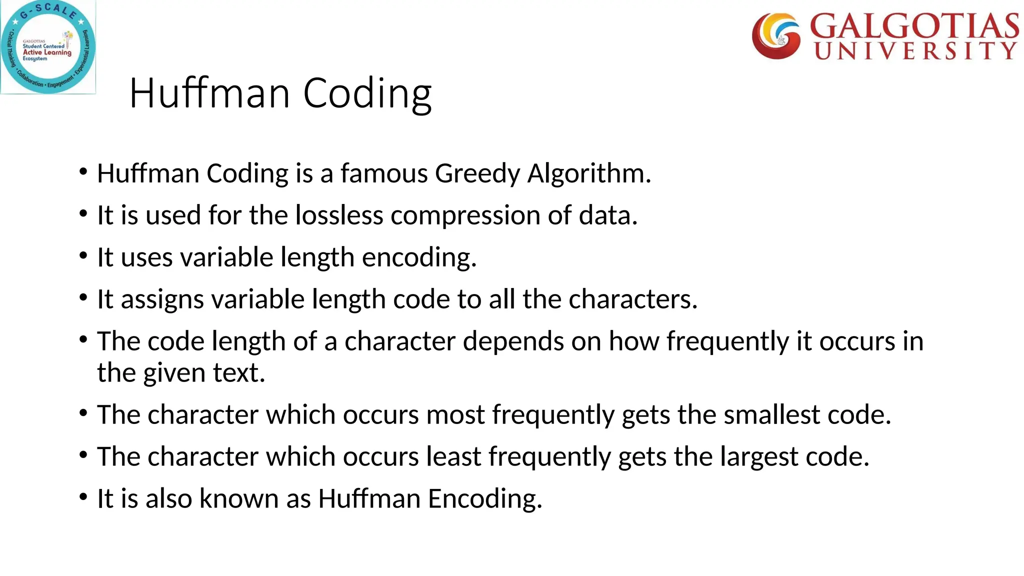 Huffman Encoding in image processing techniques | PPTX