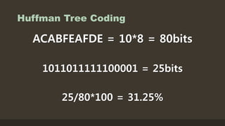 Huffman tree coding | PPT