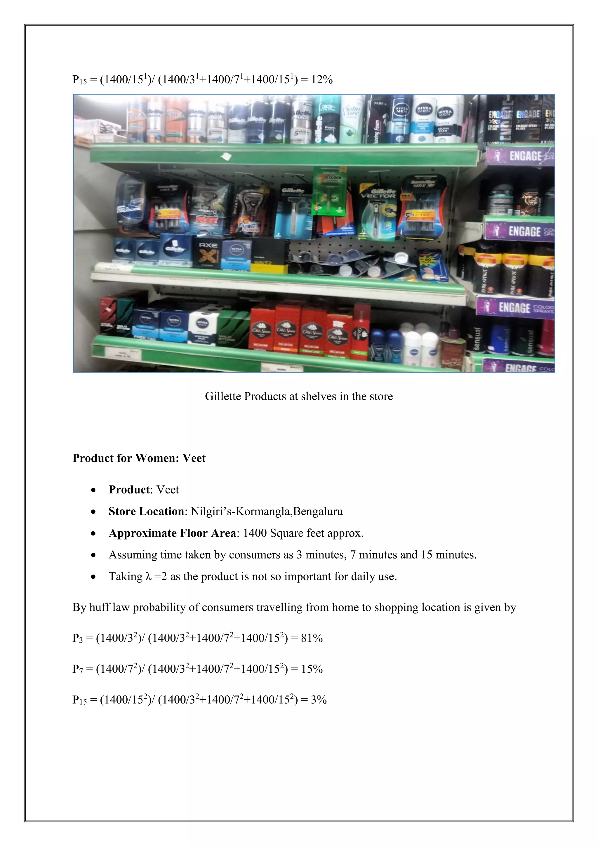 Huff Model for selected retail stores in Bangalore | PDF