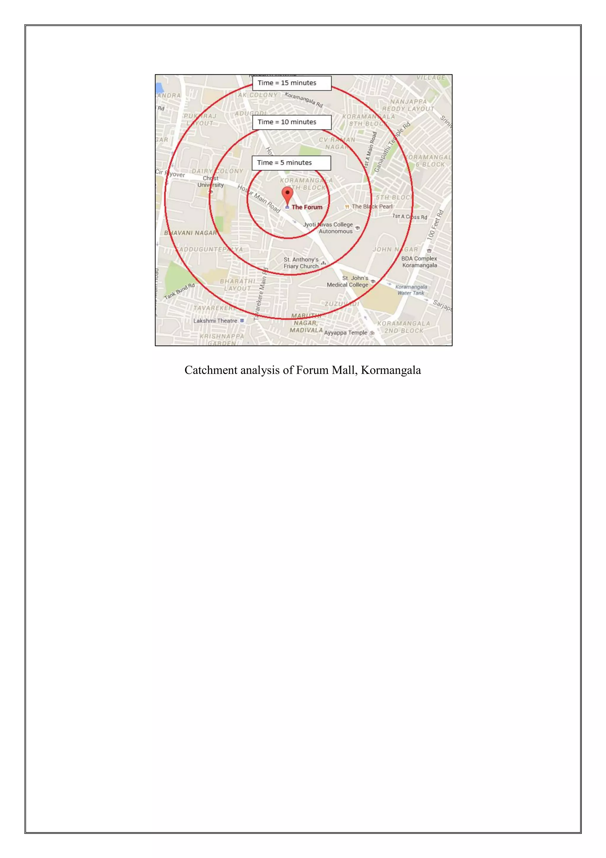 Huff Model for selected retail stores in Bangalore | PDF