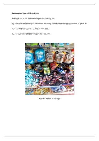 Huff Model for selected retail stores in Bangalore | PDF