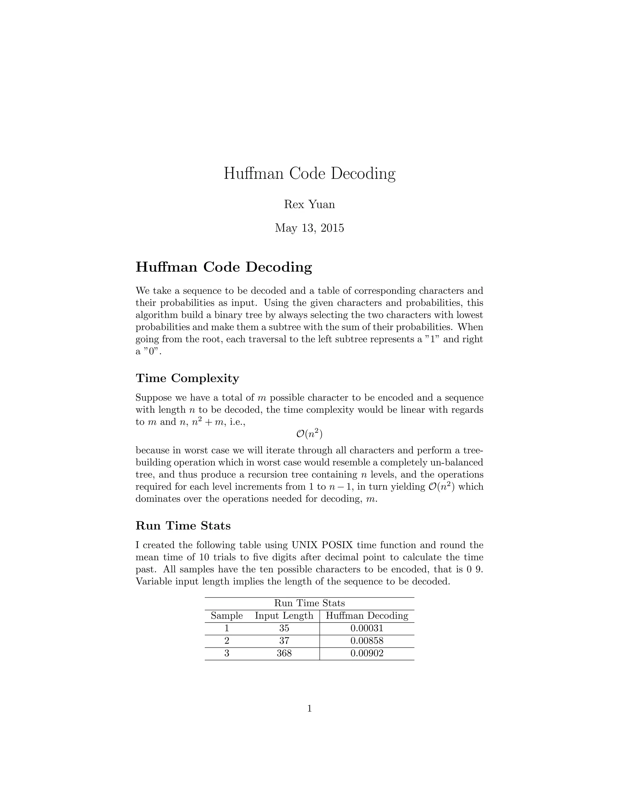 Huffman Code Decoding | PDF