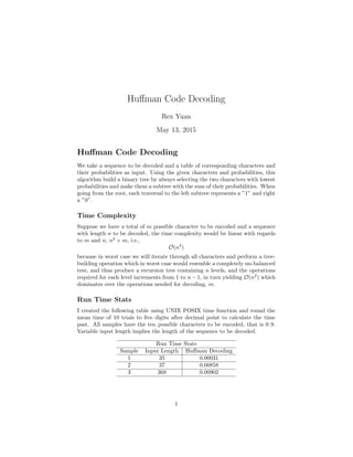 Huffman Code Decoding | PDF