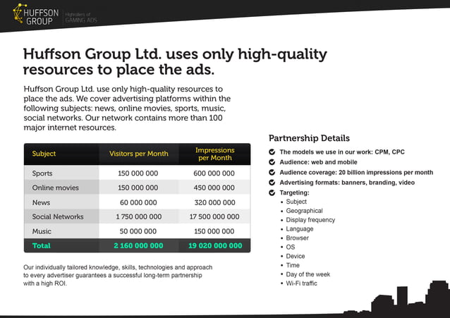 Huffson media kit_ENG | PDF