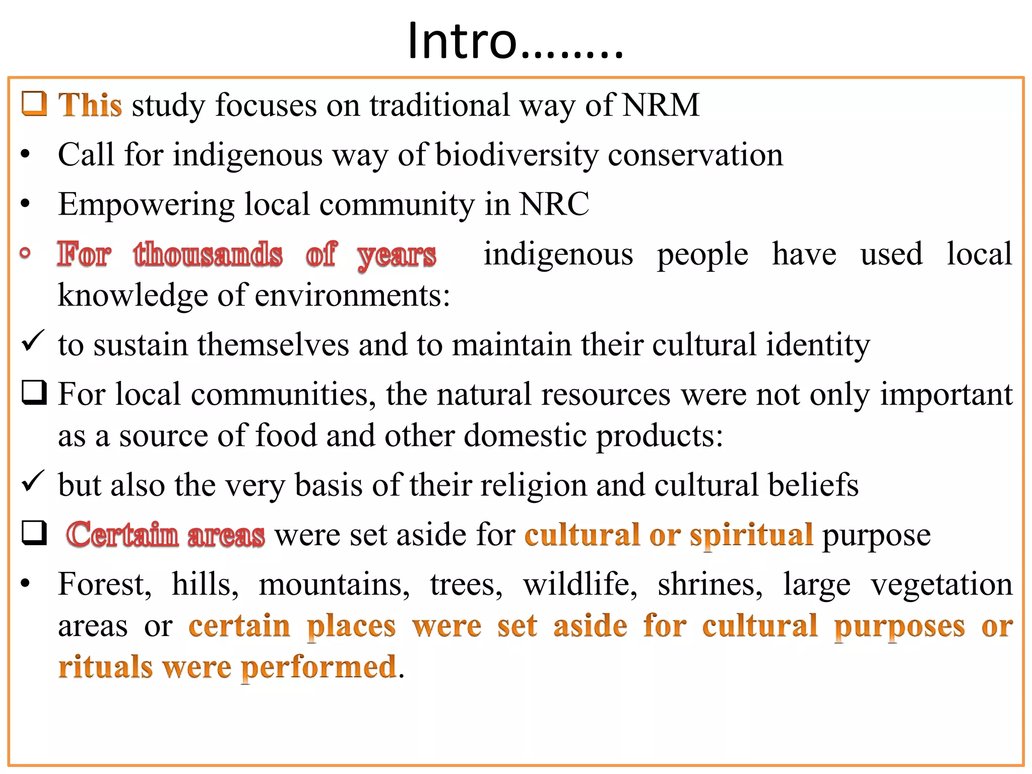 Traditional institutions and indigenous knowledge in natural resource ...