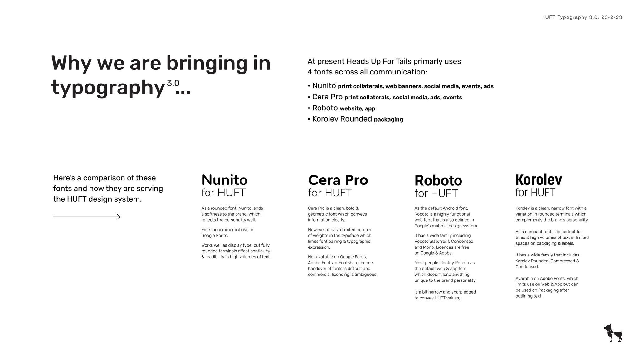 Heads Up For Tails Typography System - A case study. | PDF