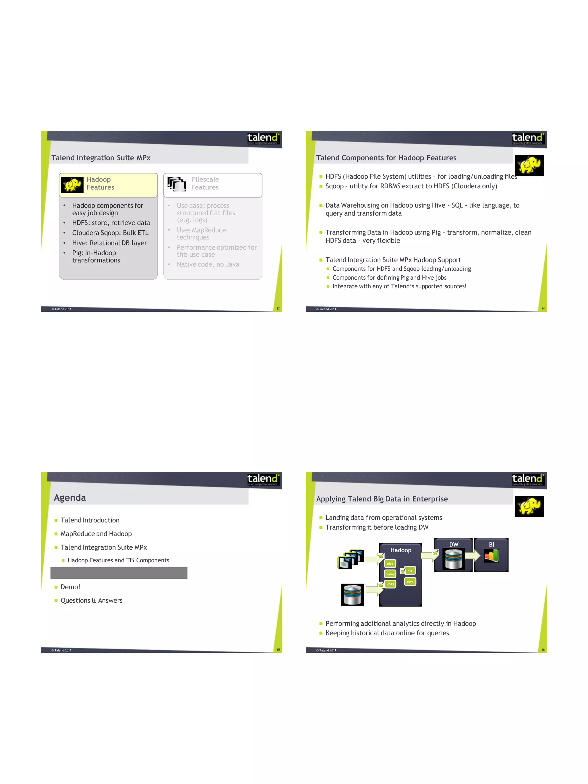 Taland Hadoop data integration | PDF Taland Hadoop data integration | PDF
