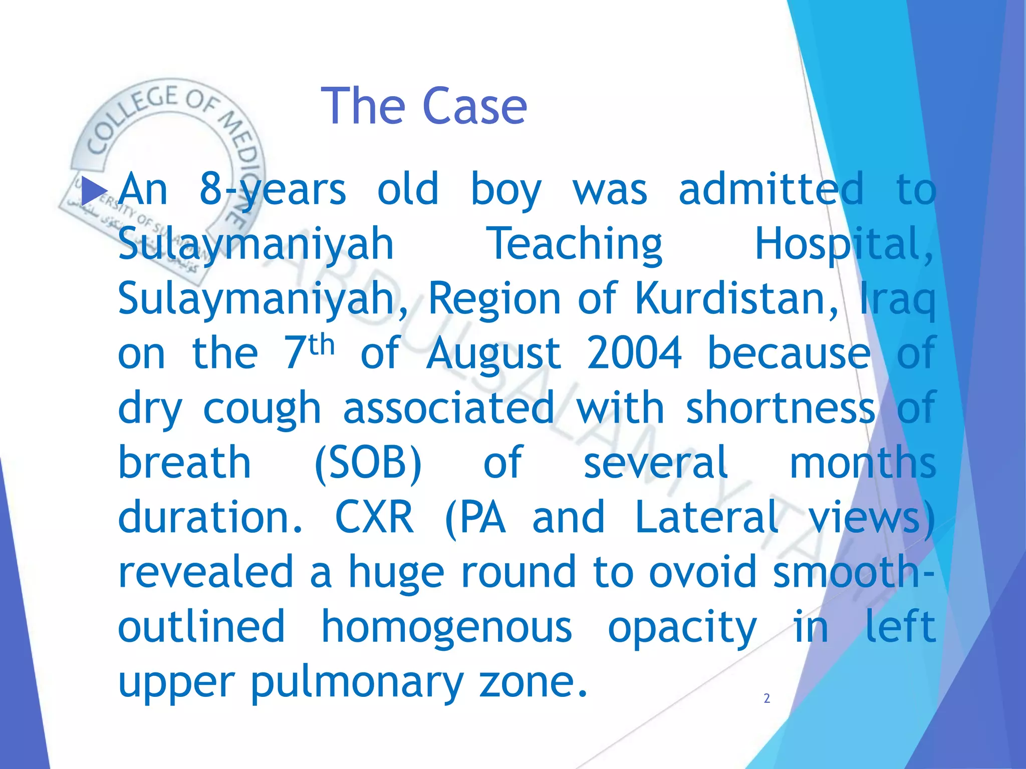 Huge Hydatid Cyst Of The Left Upper Pulmonary Lobepdf