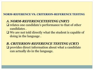 Testing for Language Teachers | PPT