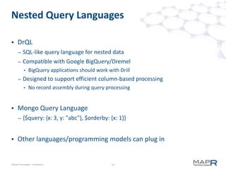 HUG France - Apache Drill | PPT