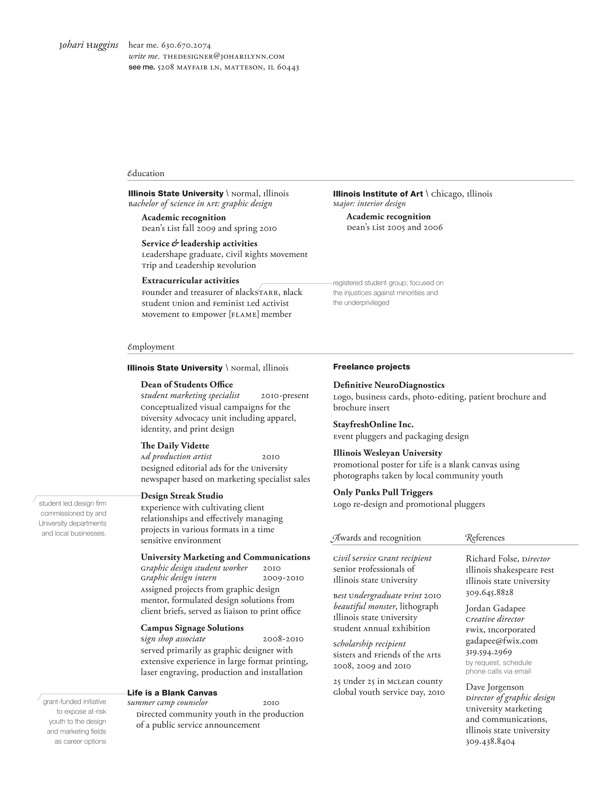Huggins, Johari Resume | PDF | Careers