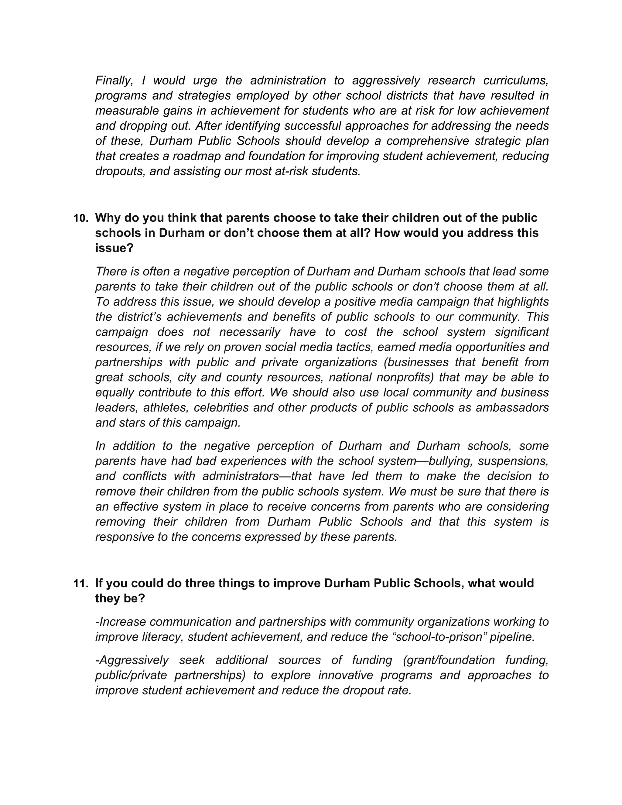 Donald Hughes 2014 PA-PAC Questionnaire | PDF