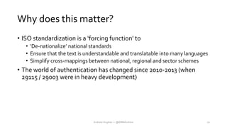 Hughes iso-standards-identiverse-2018-06-24 v3 | PPT
