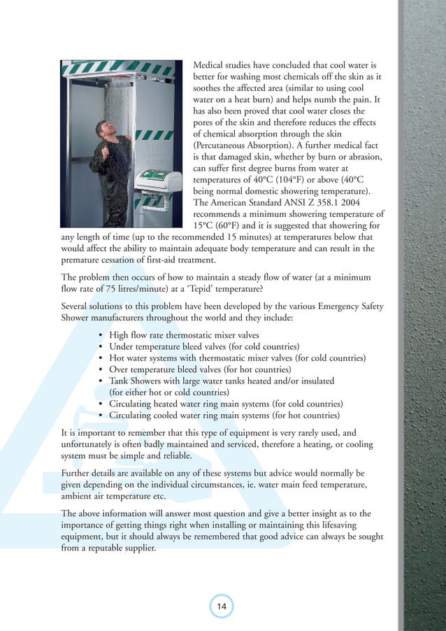 Hughes - Safety Showers (Hazardous Area Zone 1 & Zone 2 ATEX IECEx) | PDF