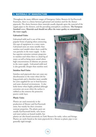 Hughes - Safety Showers (Hazardous Area Zone 1 & Zone 2 ATEX IECEx) | PDF