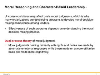 Leadership Style and Ethics that define a leader's character | PPTX