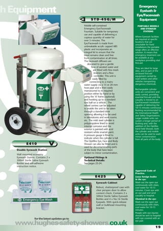 Hughes Emergency Safety Showers - Eyebaths Brochure | PDF