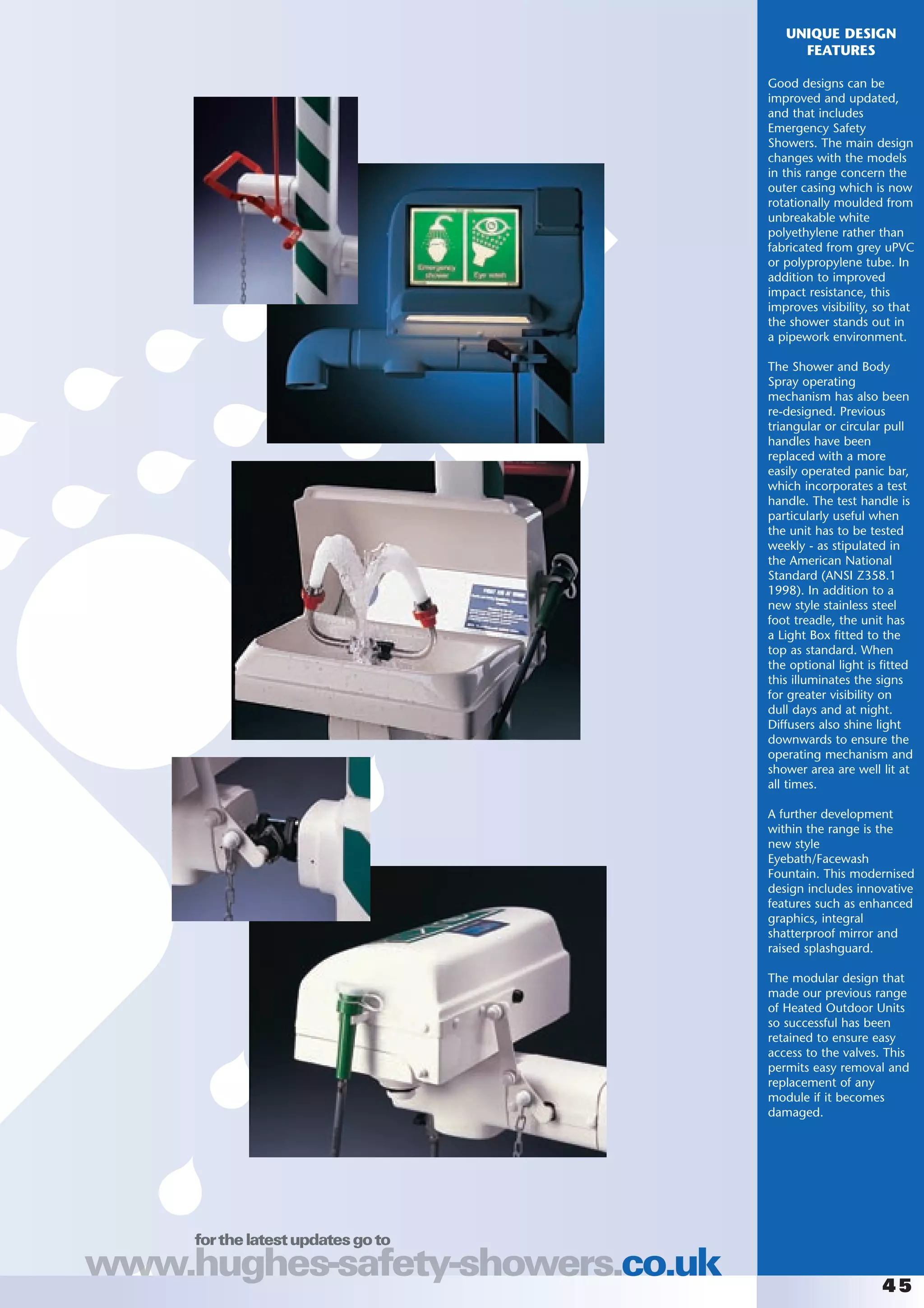 Hughes Safety Showers - Outdoor Showers Brochures | PDF
