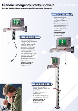 Hughes Safety Showers - Outdoor Showers Brochures | PDF