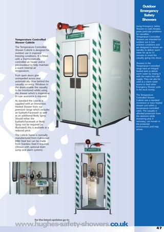 Hughes Safety Showers - Outdoor Showers Brochures | PDF