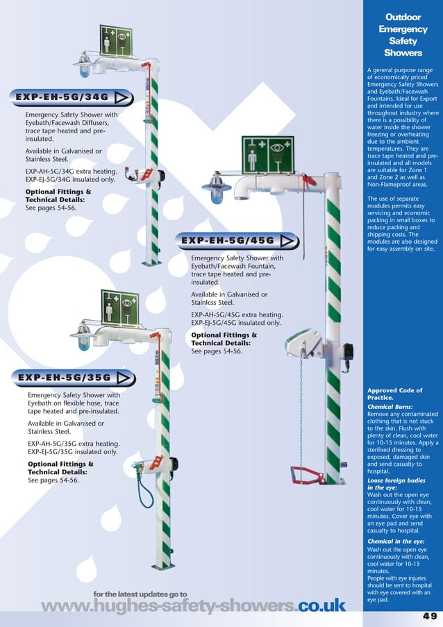 Hughes Safety Showers - Outdoor Showers Brochures | PDF | Bath and ...