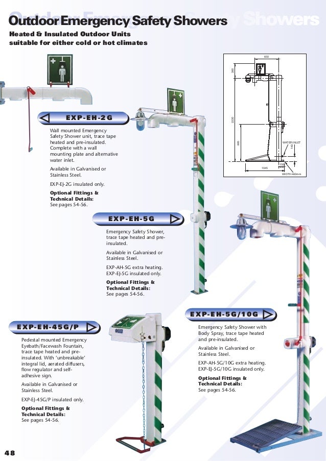 Hughes Safety Showers - Outdoor Showers Brochures