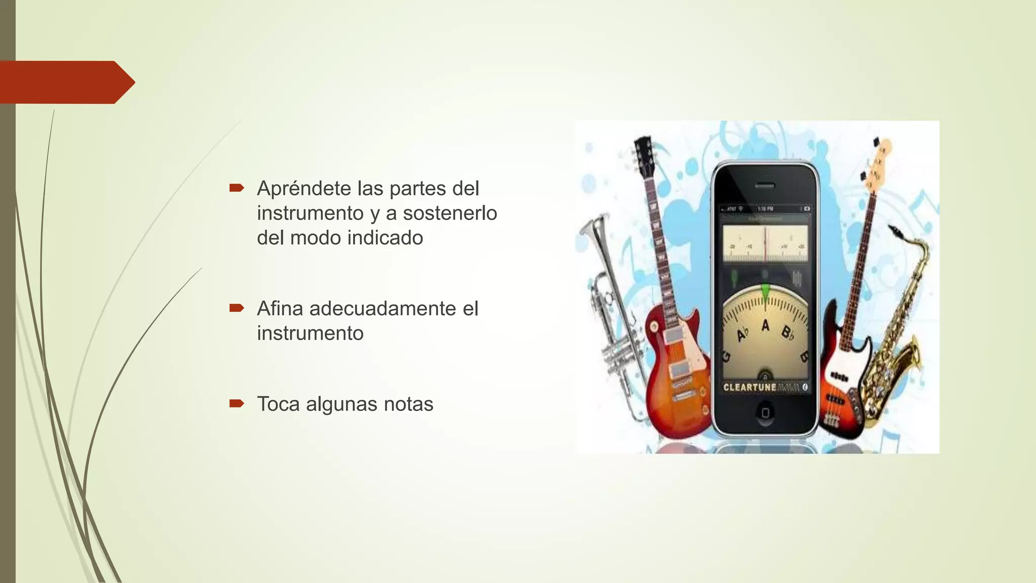musica y como aprender a tocar un intrumento | PPT