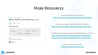 Speed-Up Kafka Delivery with AsyncAPI & Microcks | Hugo Guerrero, Red Hat | PPT | Free Download