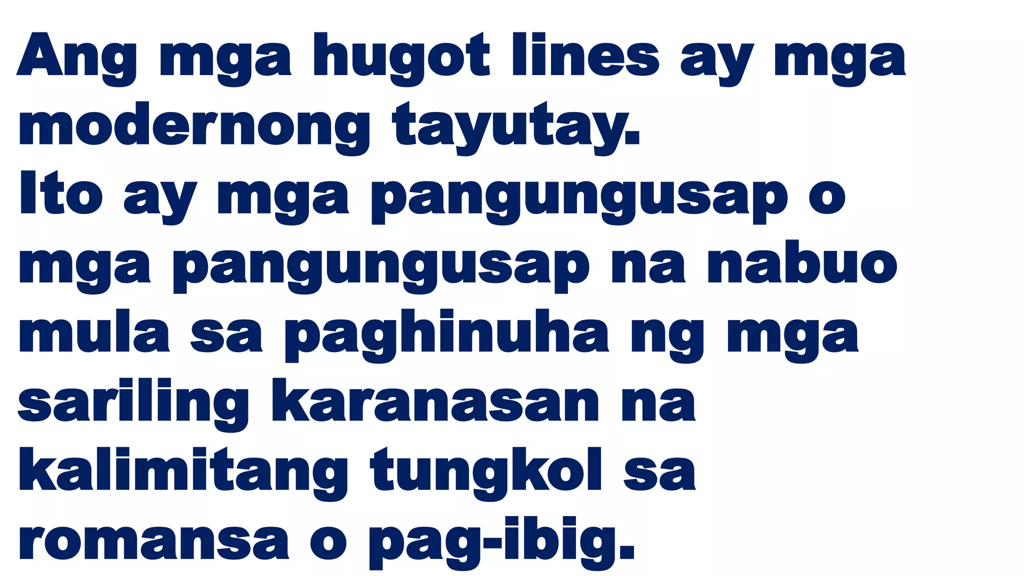 Hugot lines | PPTX