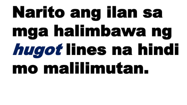 Hugot lines | PPTX