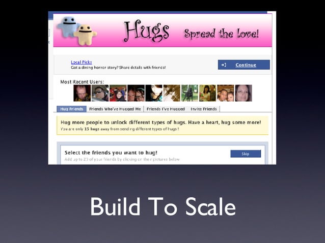 HUGS - Stanford Facebook Class | PPT