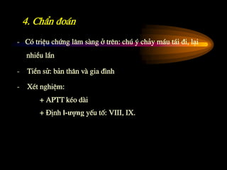 BỆNH HEMOPHILIA | PPT | Free Download