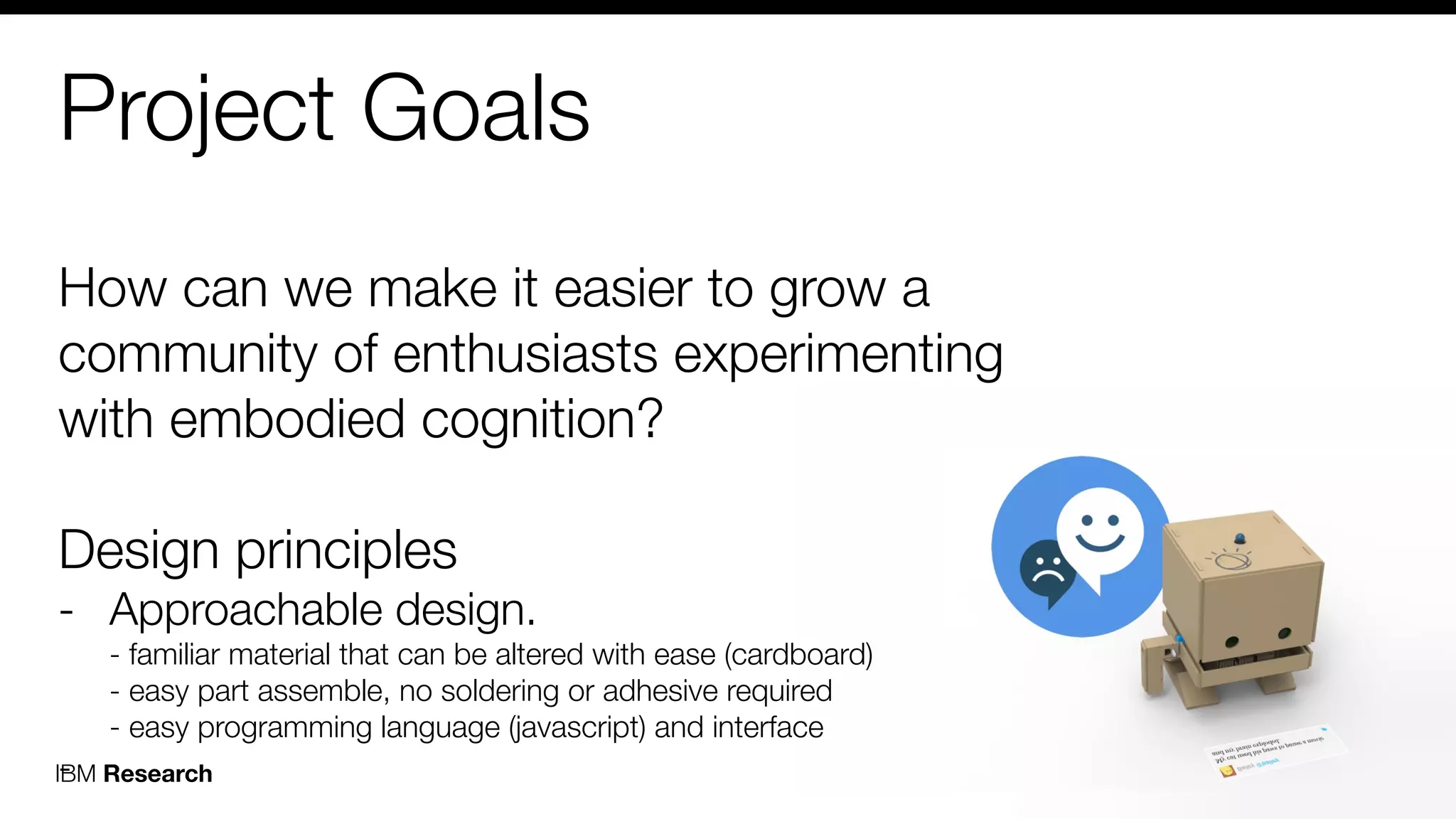 Embedding Intelligence in Everyday Objects with TJBot | PPT